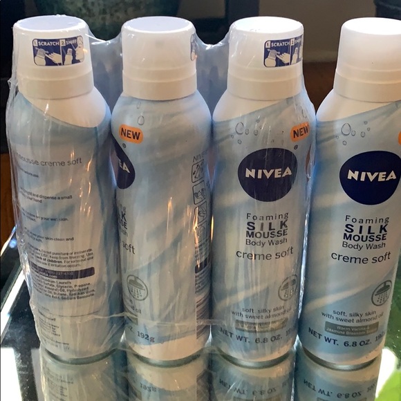 Nivea | Bath & Body | Nivea Silk Mousse Body Wash In Lots Of 4 68 Oz ...